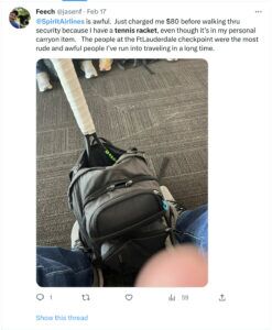 Can You Bring A Tennis Racket On A Plane?