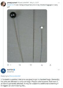 Can You Bring Safety Pins On A Plane?